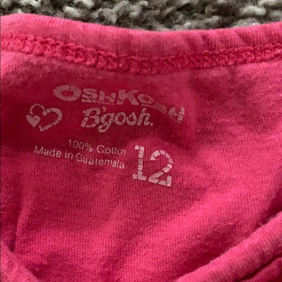 OshKosh B'gosh | Shirts & Tops | Osh Kosh Bigosh Pink Log Sleeved Shirt ...